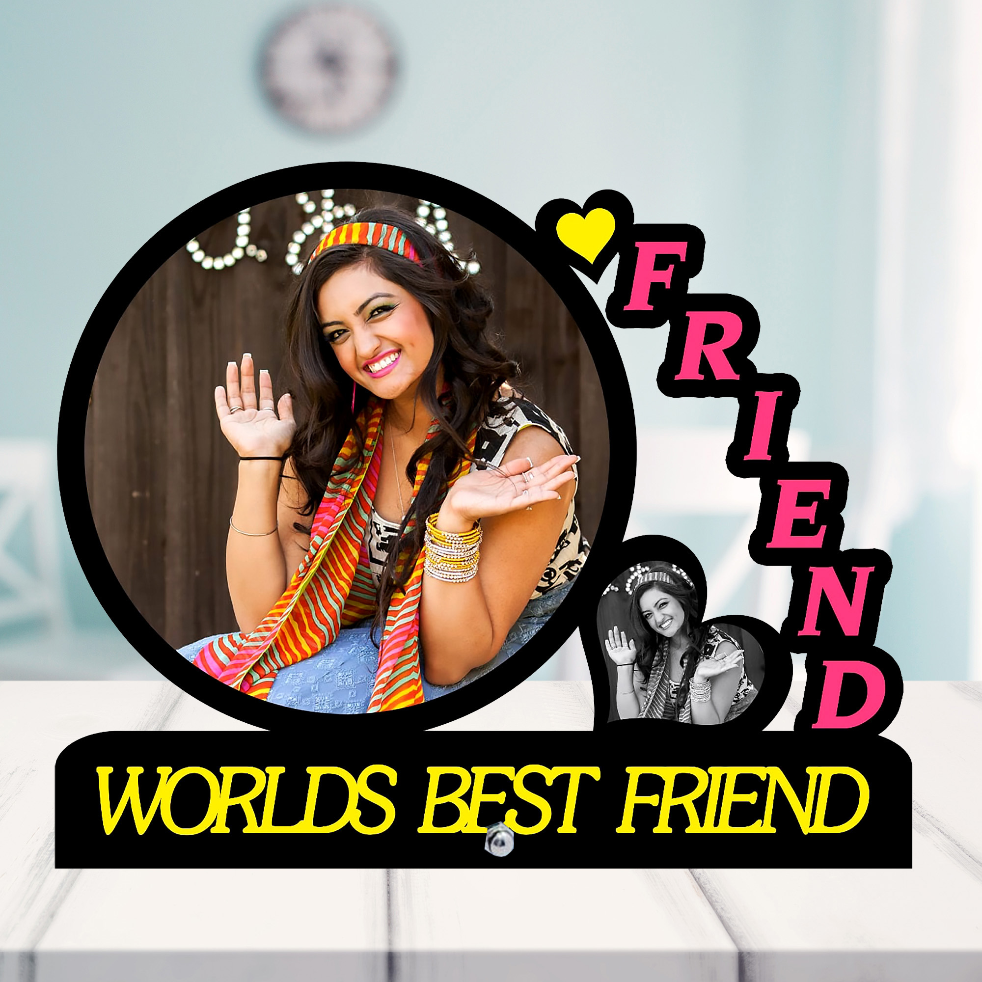 Best Friend Forever Wood Cut – Sky Gift