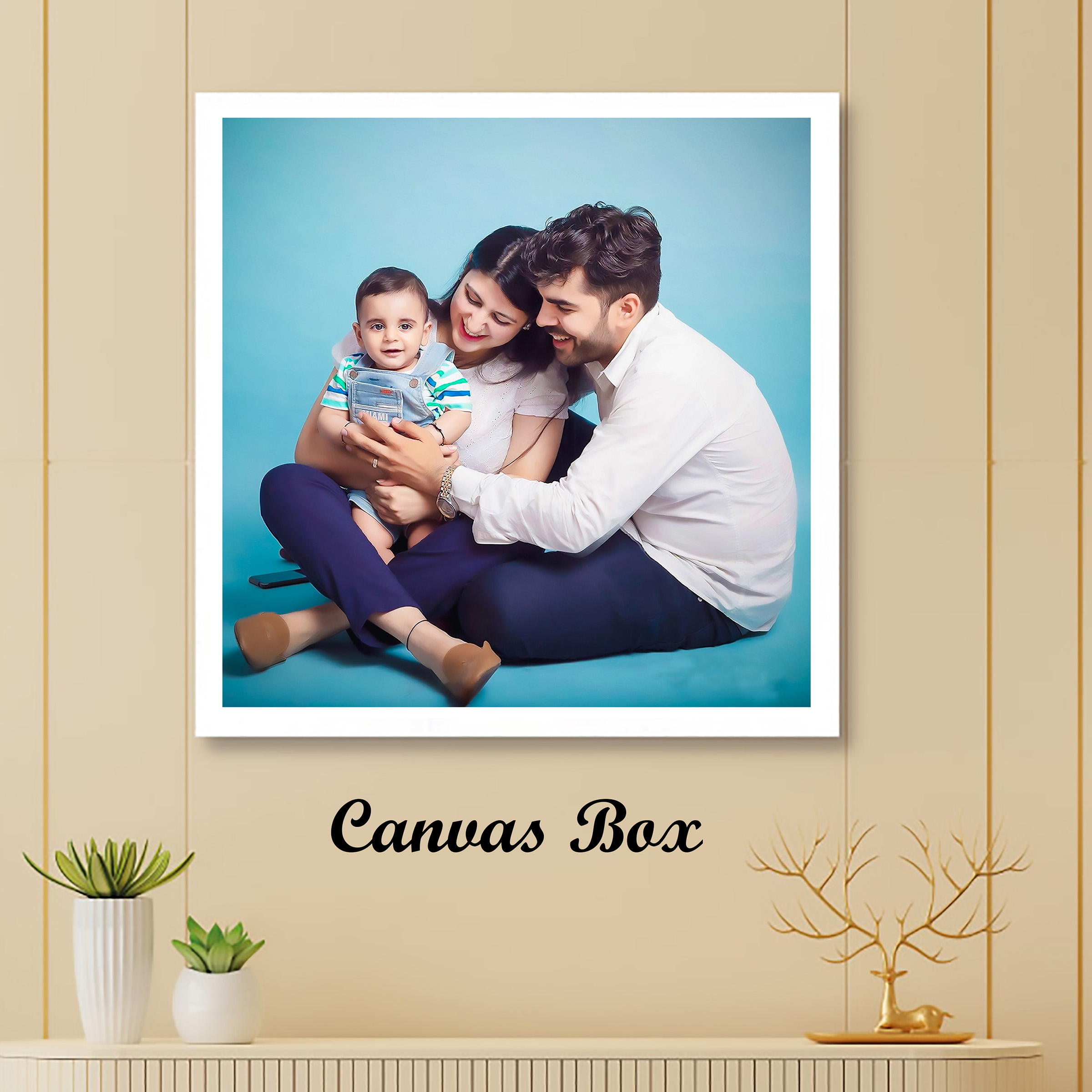 Happy Family Canvas Box – Sky Gift