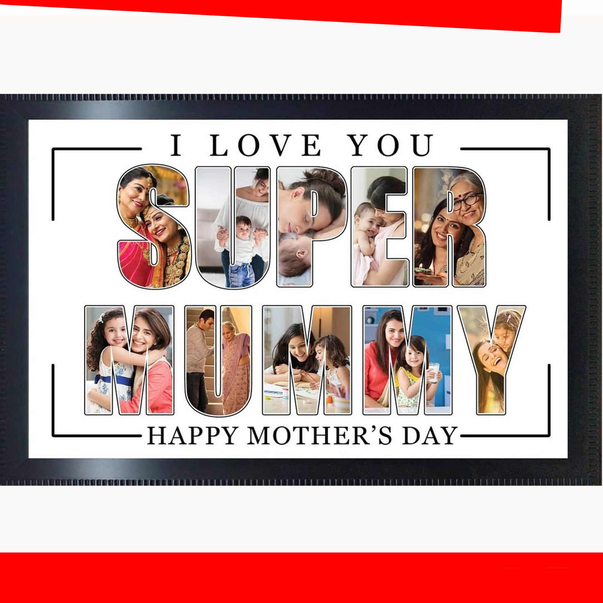 Mother’s Love Name Collage – Sky Gift