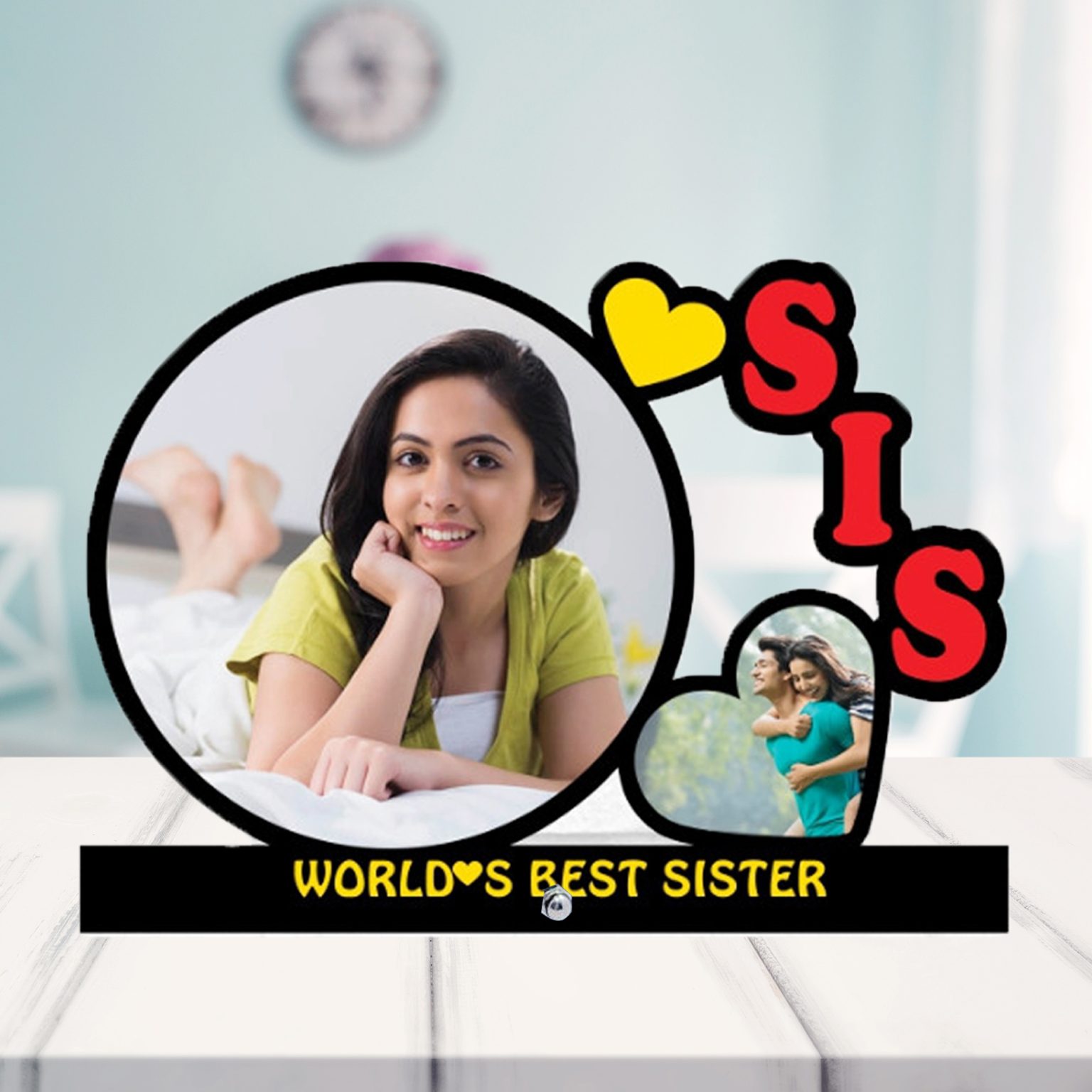 Sister Wood Cut – Sky Gift