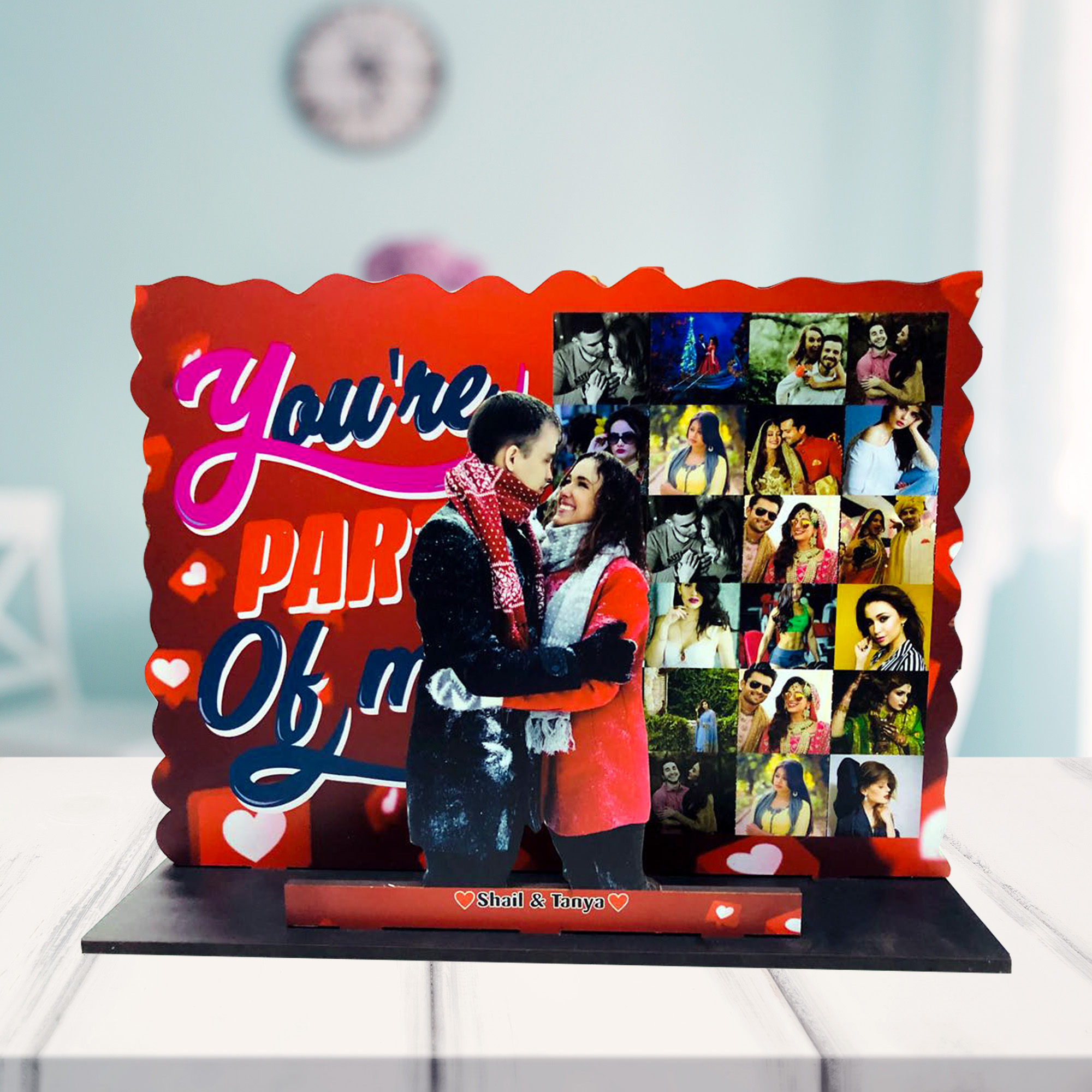 02 Together Forever Couple Dual Layer Wood Cut – Sky Gift