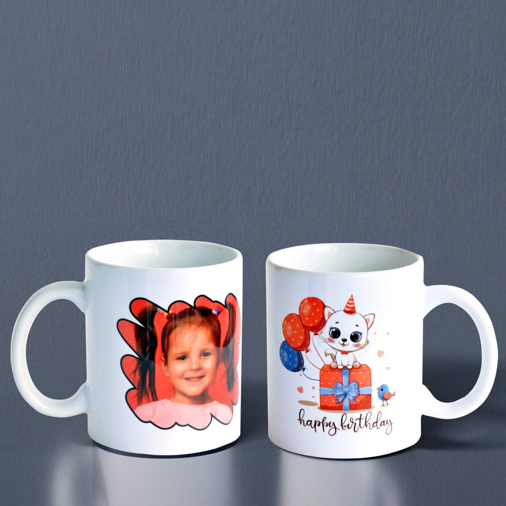 White Kids Cartoon Mug – Sky Gift