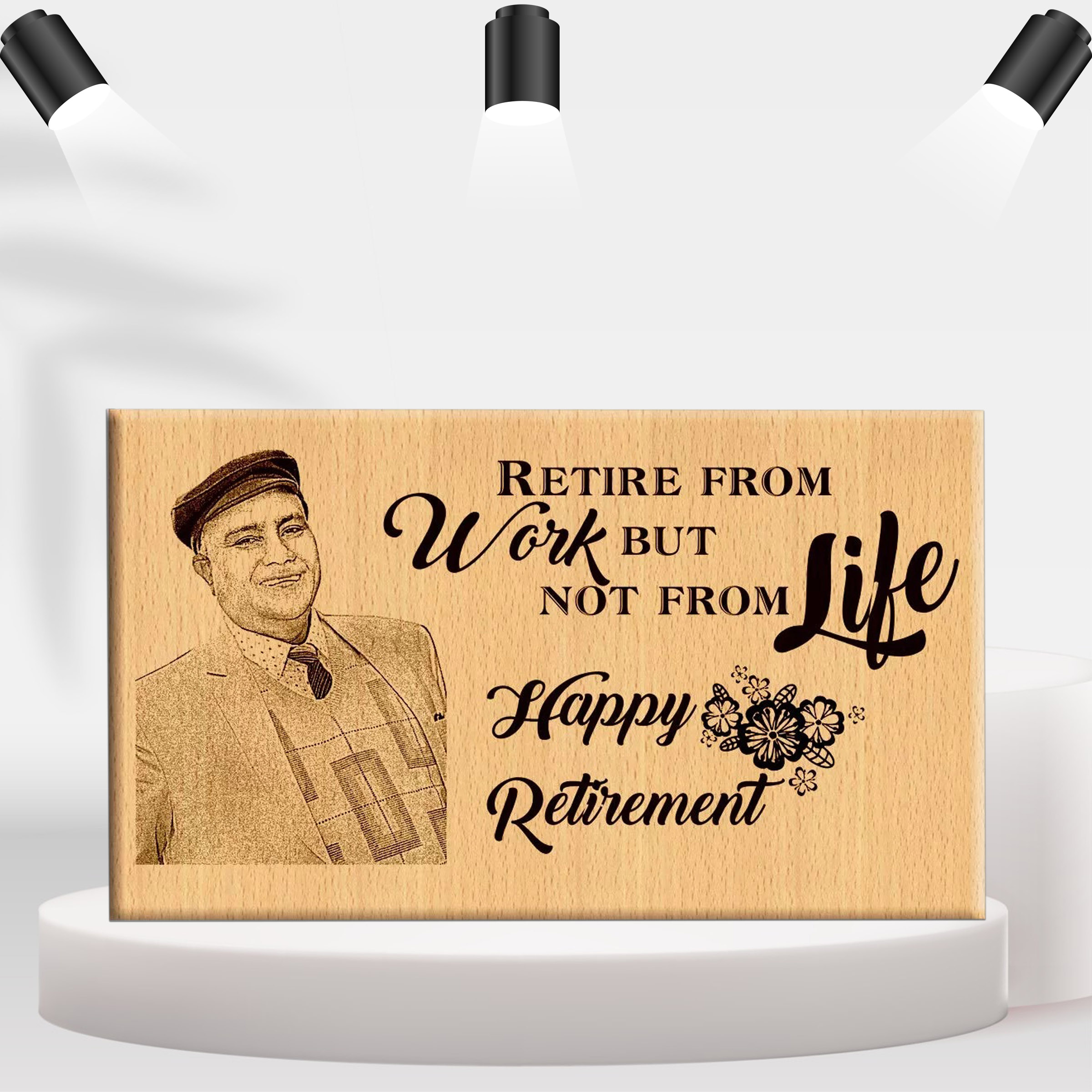 happy Reterirment Coustmized Engreving – Sky Gift