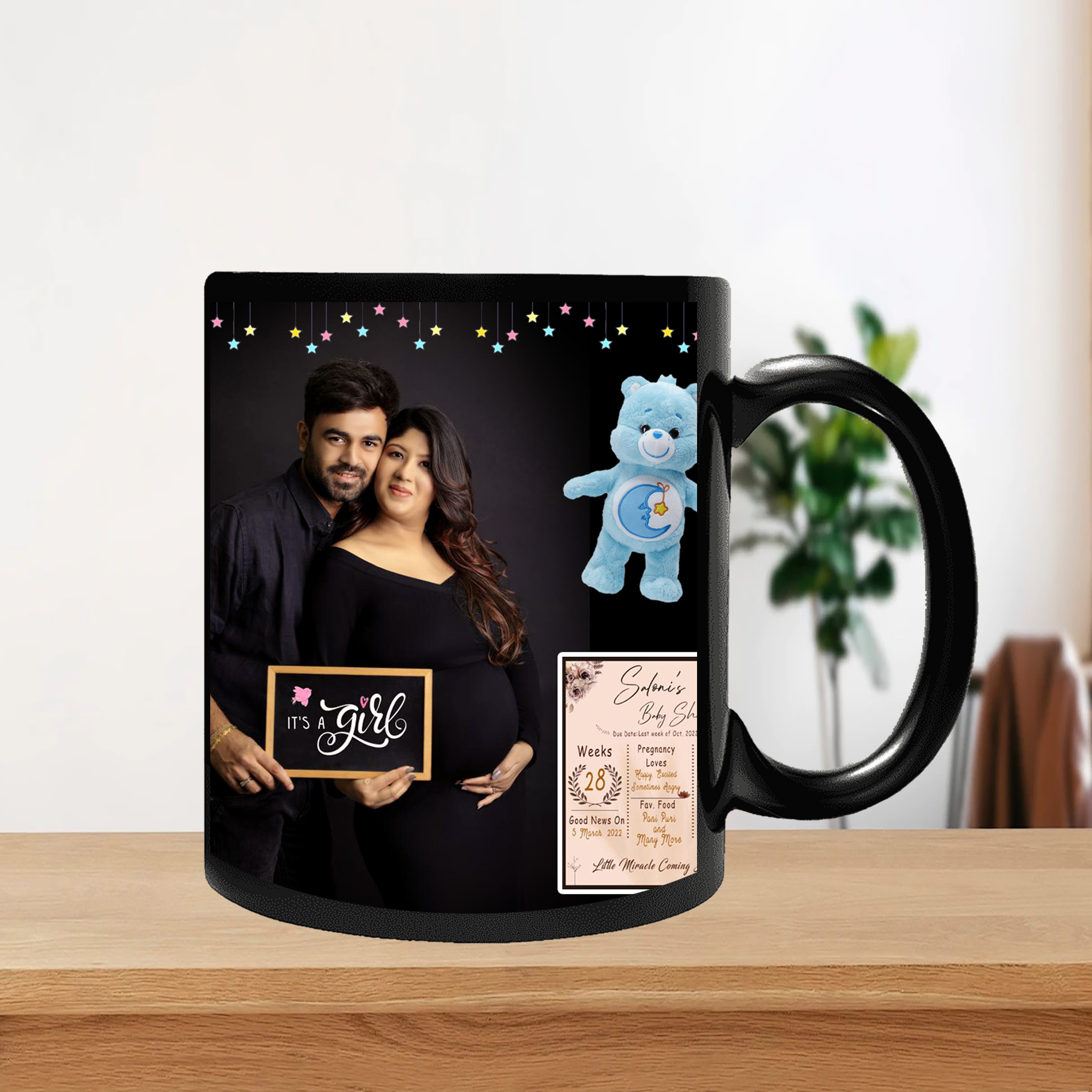 Baby Shower Mug Black – Sky Gift