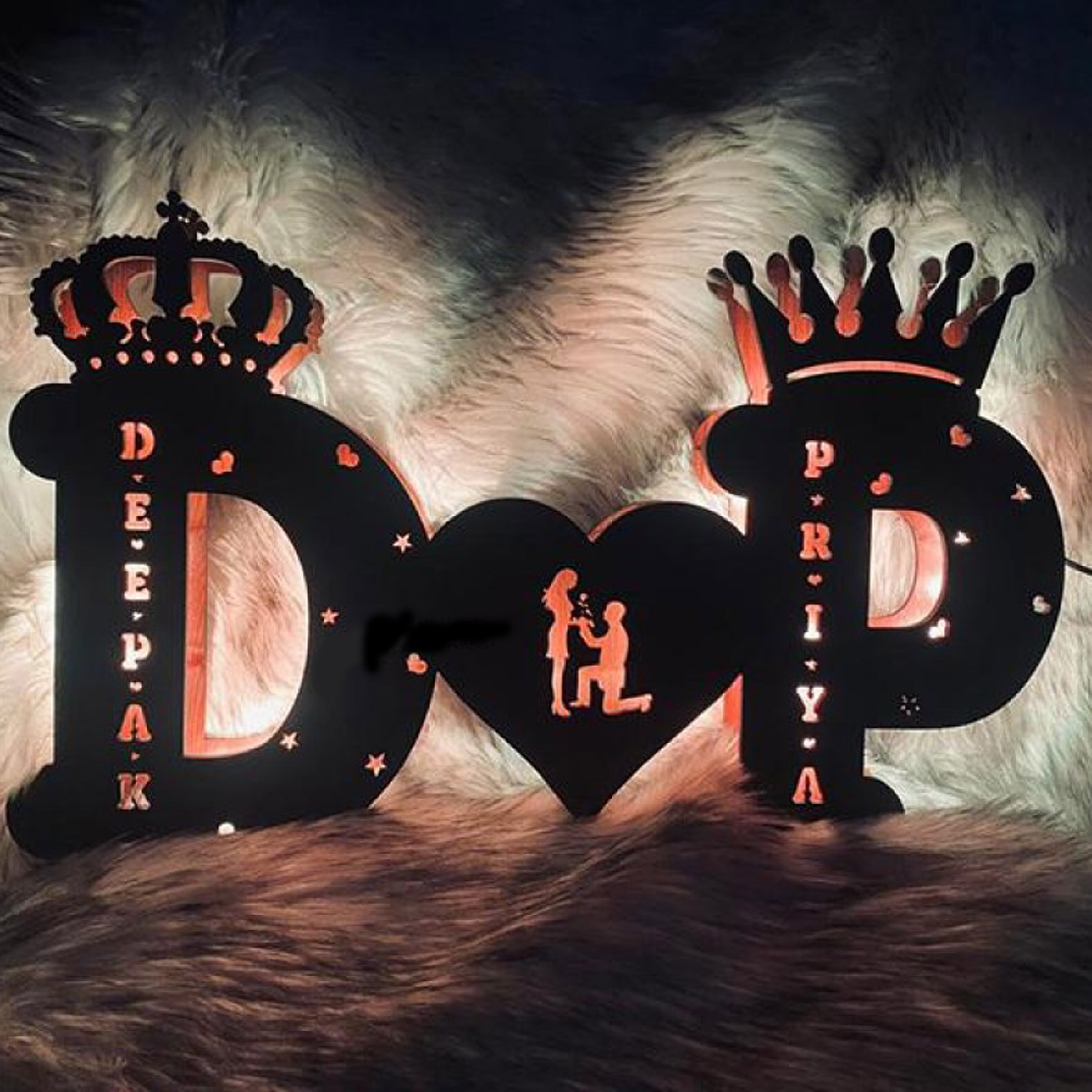 Couple Name INTITIALS – Sky Gift