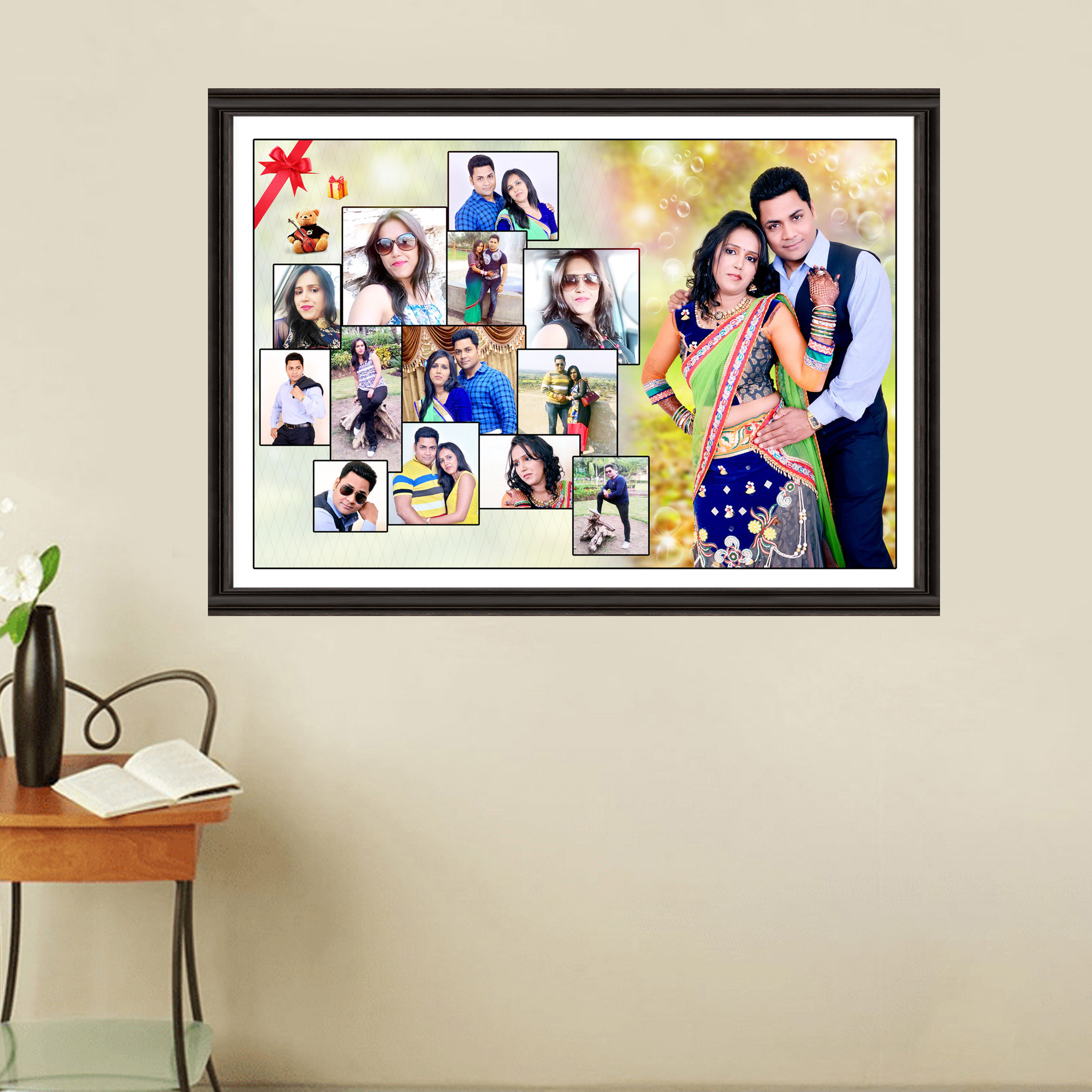Star Love Couple Photo Collage – Sky Gift
