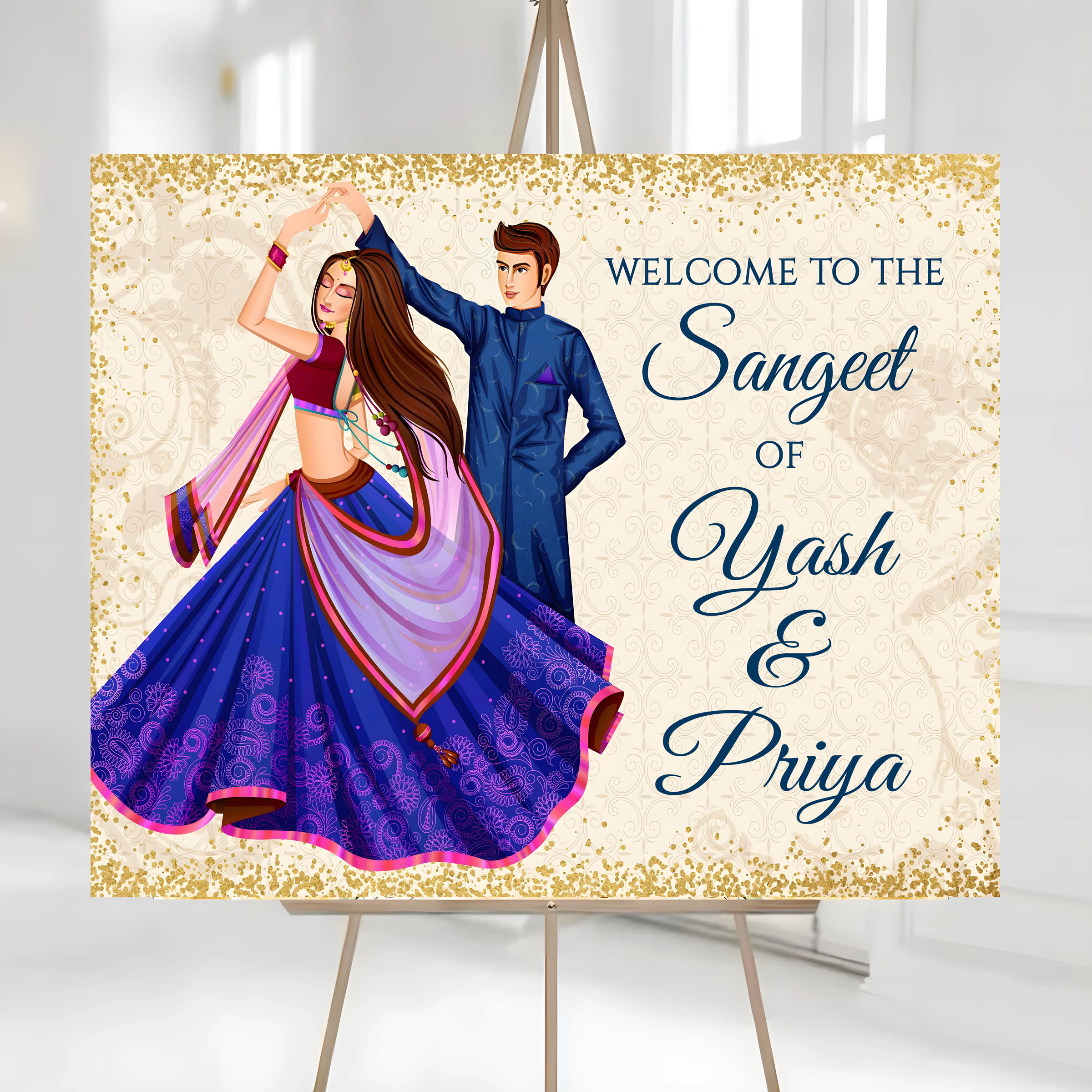 034 Welcome Board For Sangeet Ceremony – Sky Gift