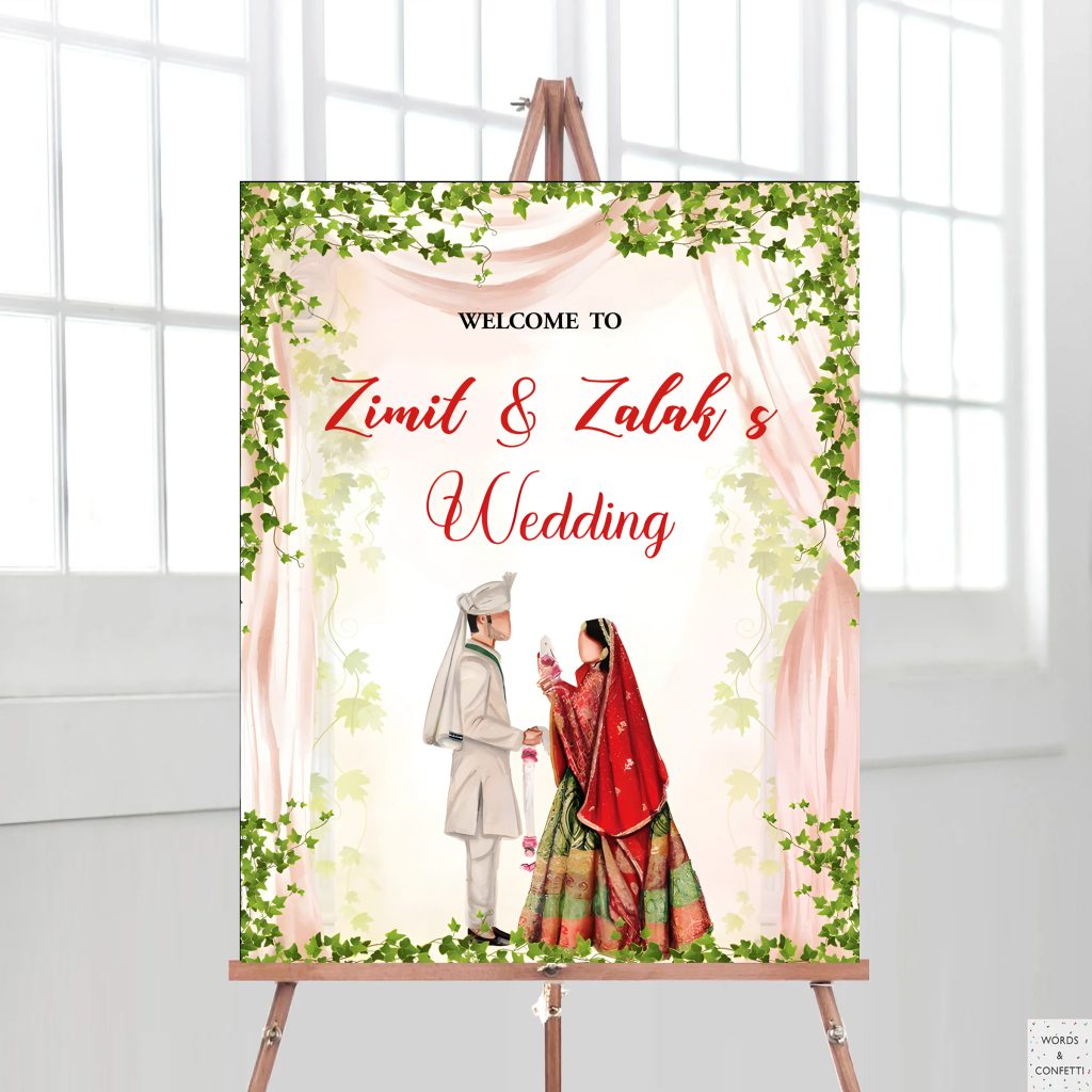 046 Name Board Decoration for Wedding – Sky Gift