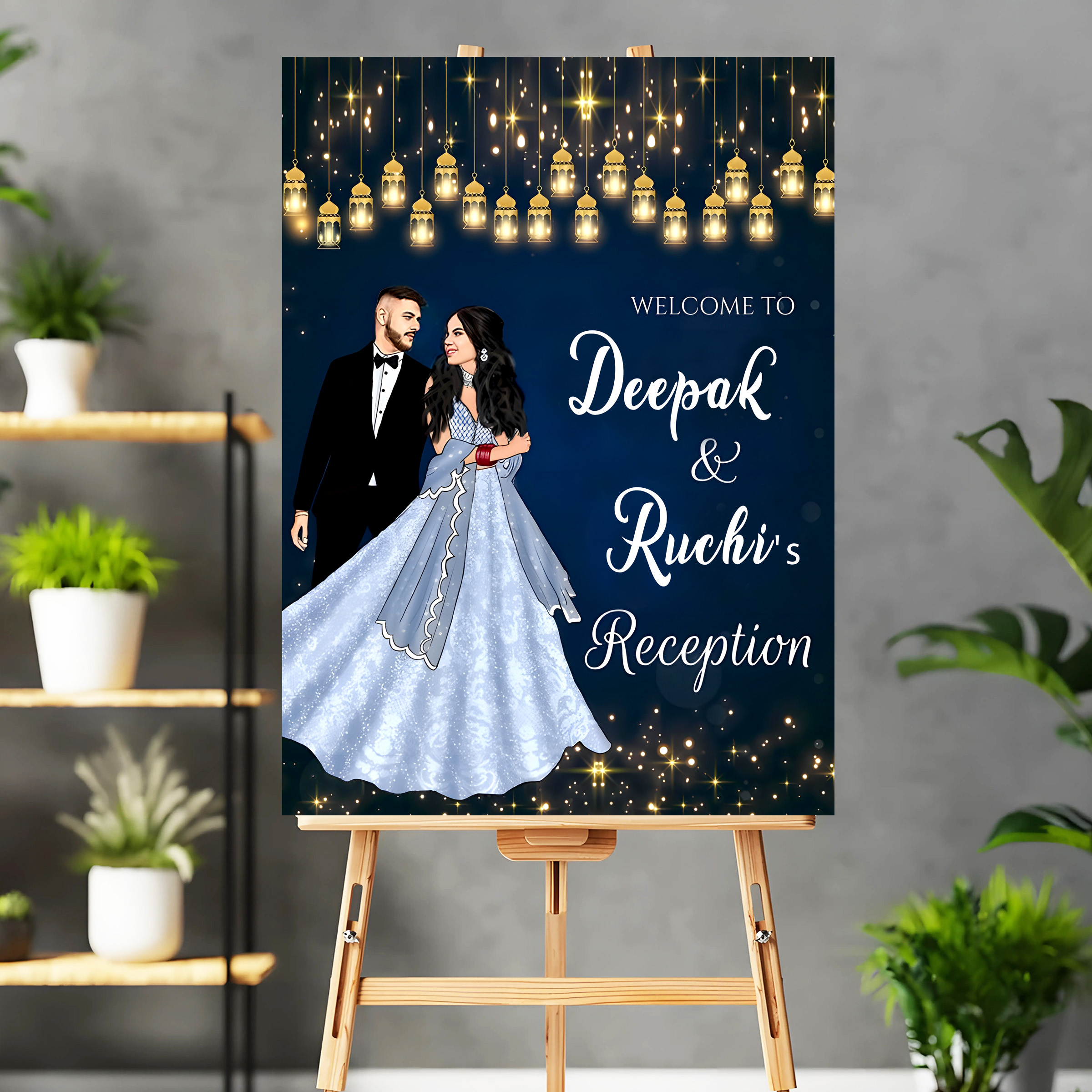 052 Reception Sign Board Decoration – Sky Gift