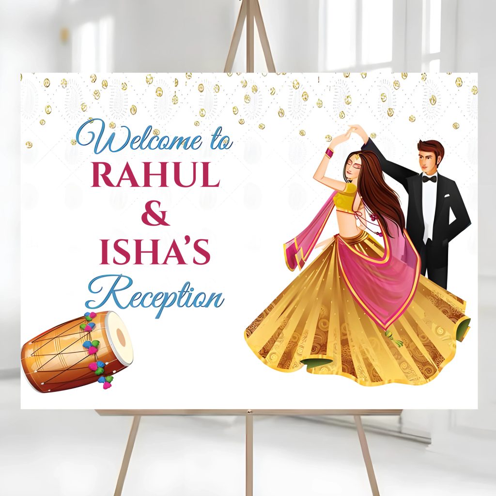 053 Welcome To Our Reception Sign Board – Sky Gift
