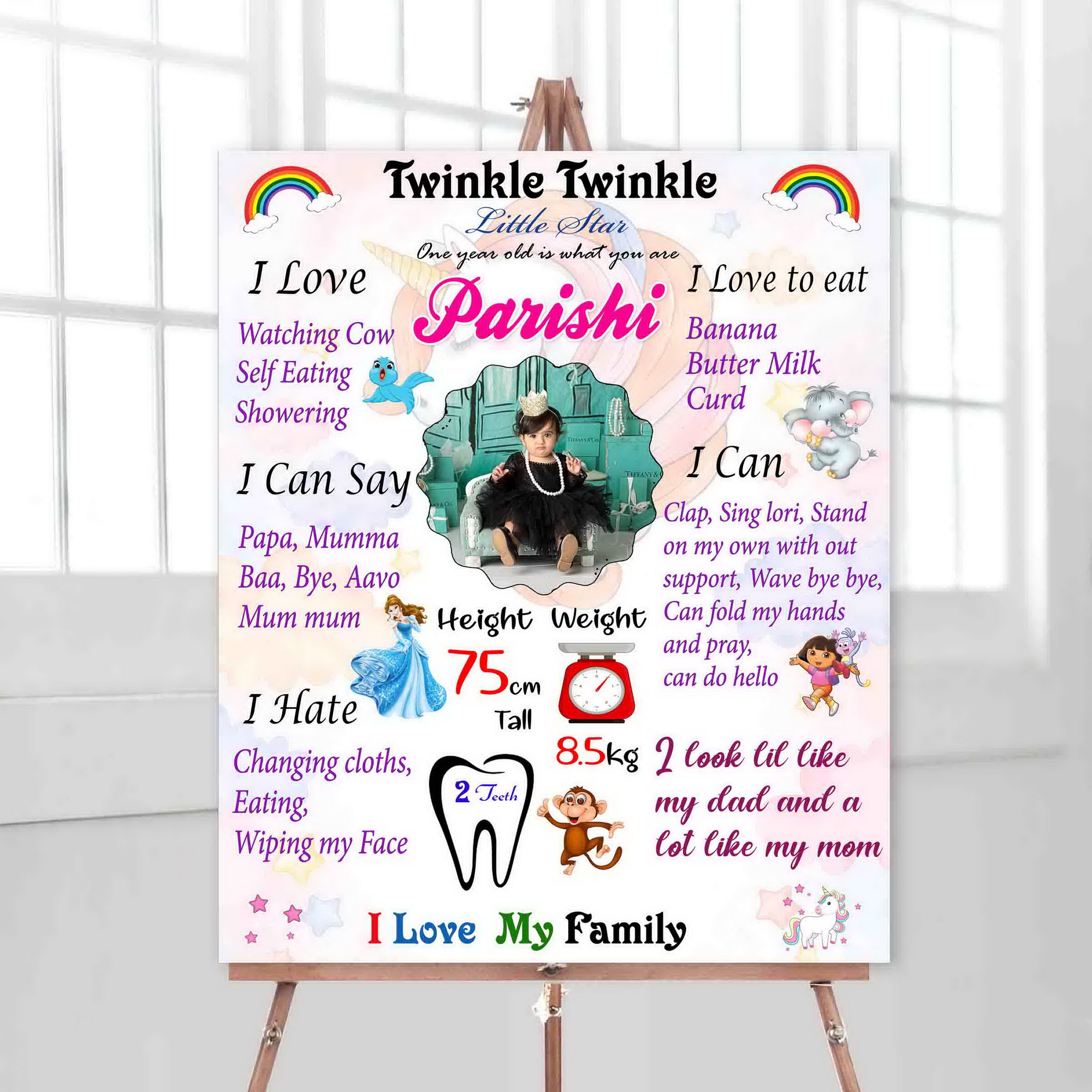 054 Customized Birthday Sign Board – Sky Gift