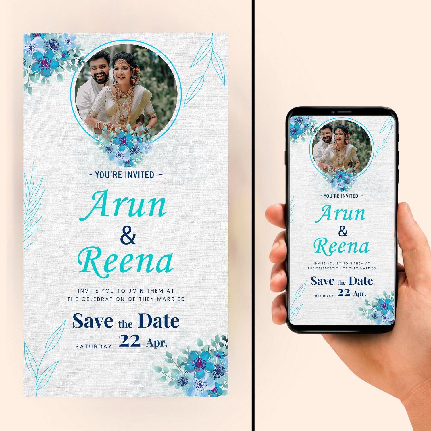 Digtal E – Invitation wedding 40 – Sky Gift