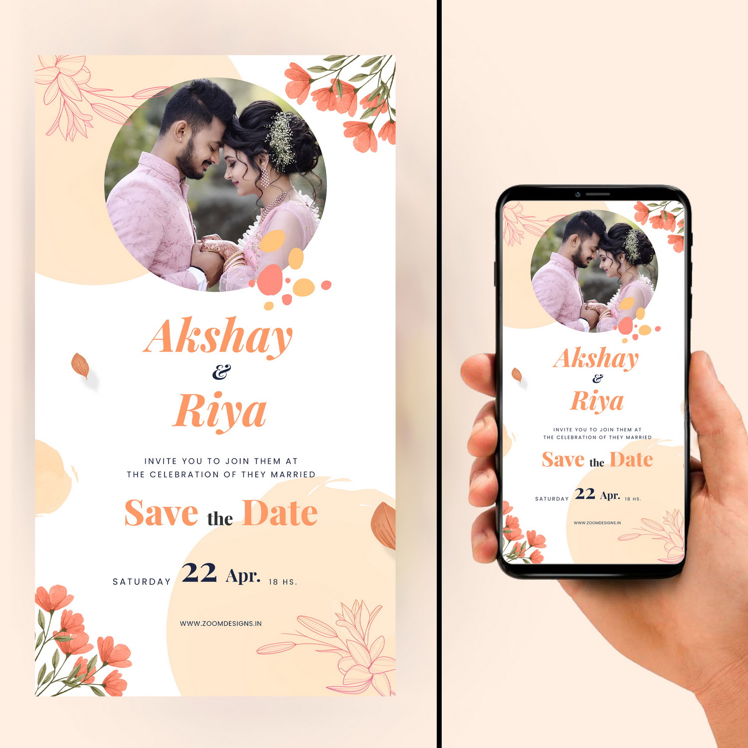 Digtal E – Invitation wedding 41 – Sky Gift