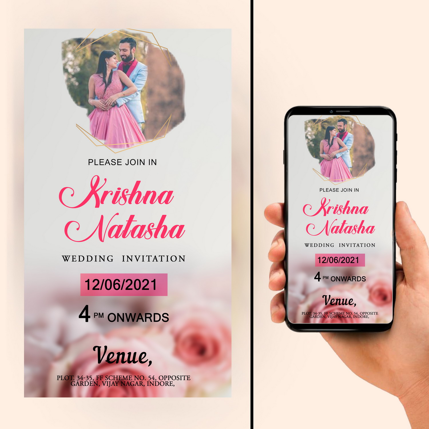 Digtal E – Invitation wedding 43 – Sky Gift