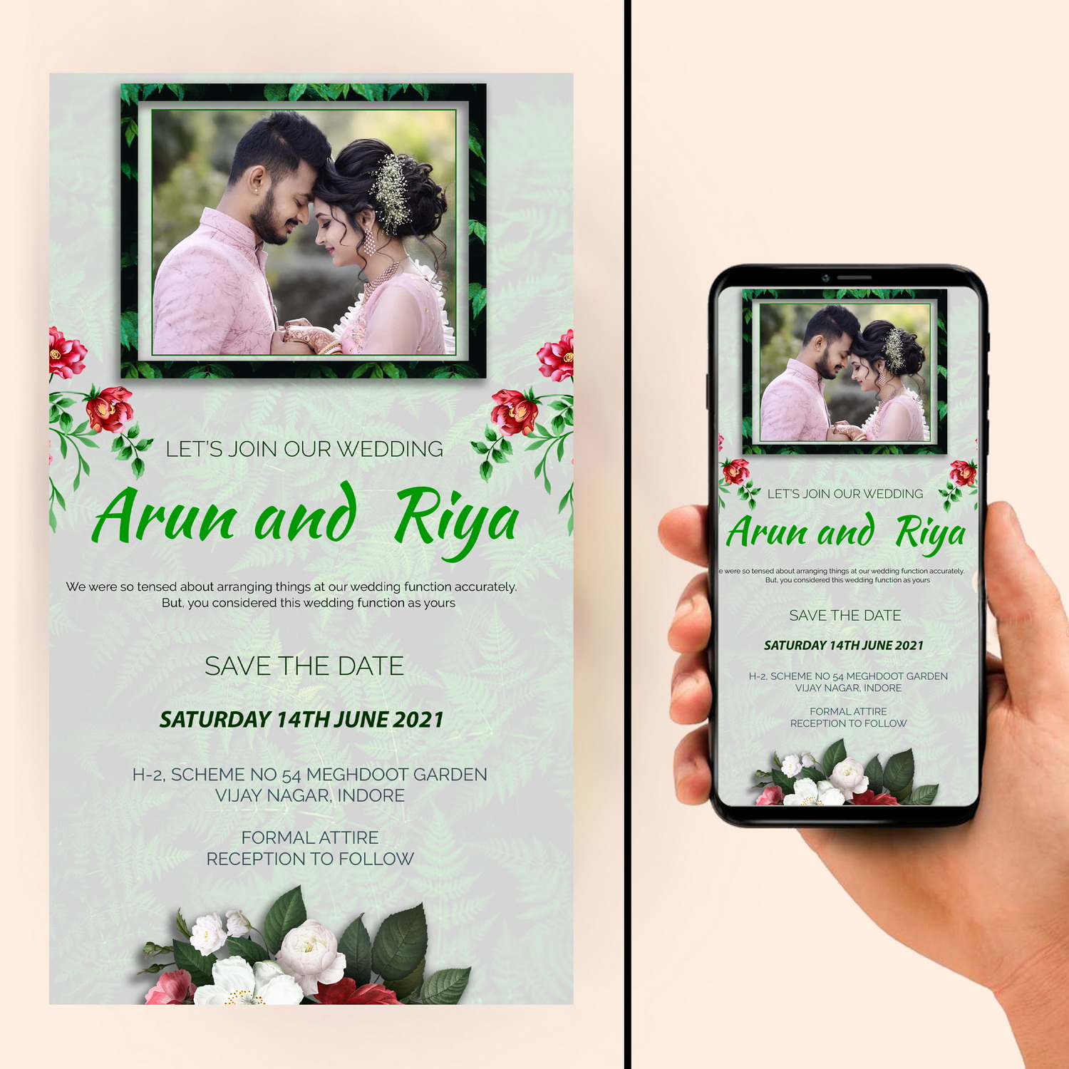 Digtal E – Invitation wedding 45 – Sky Gift