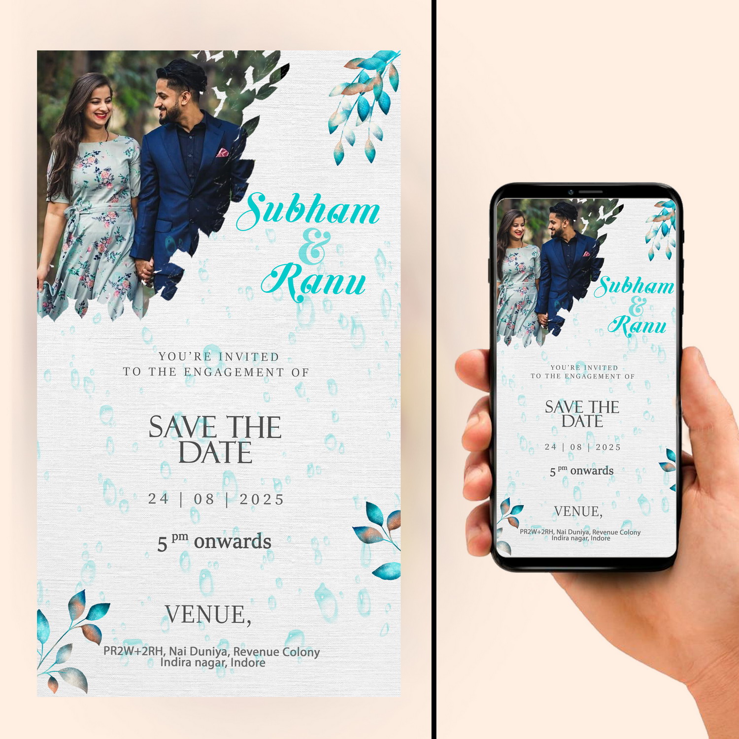 Digtal E – Invitation wedding 46 – Sky Gift