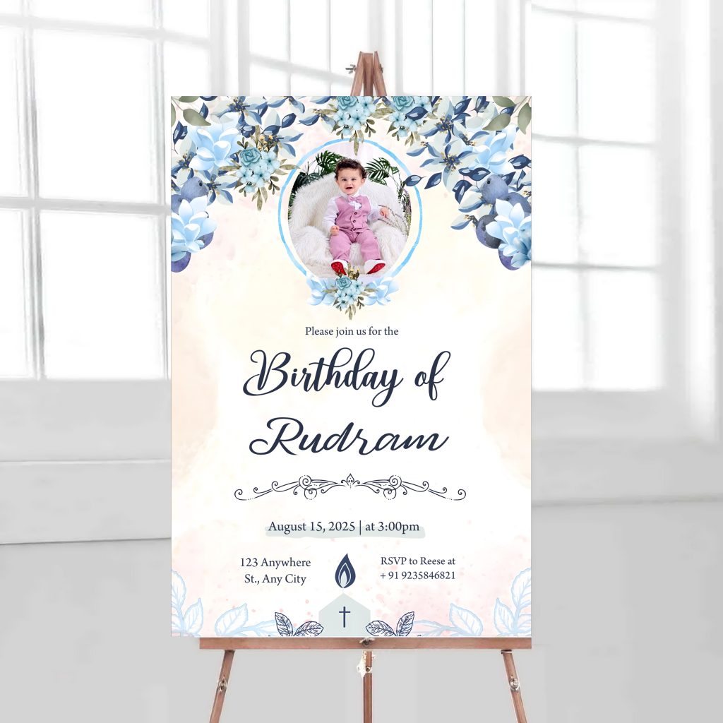 Rudransh birthday board – Sky Gift
